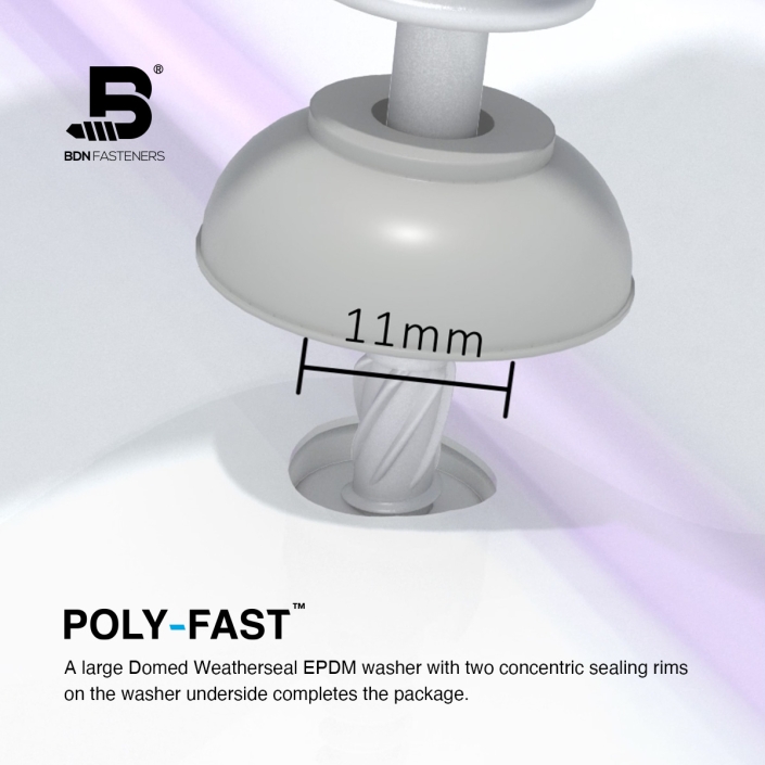Polycarbonate Roofing Fasteners Series | BDN Fasteners